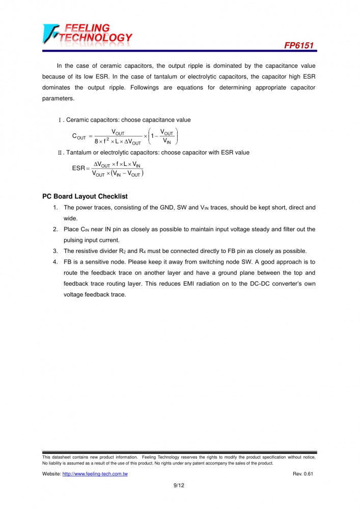 FP6151XR-G1 datasheet page 9