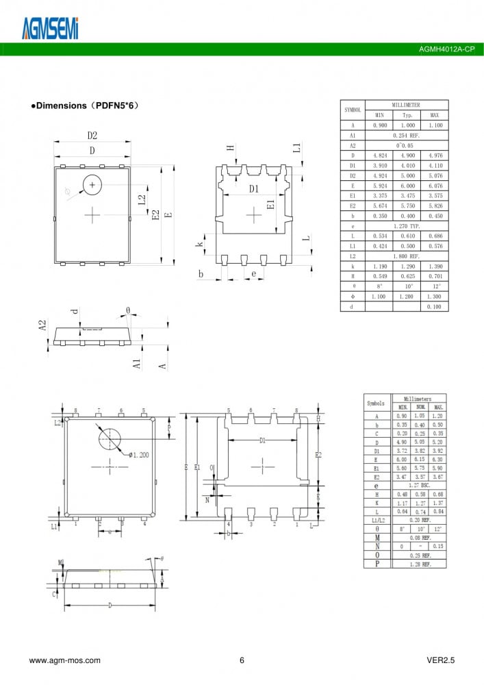 AGMH4012A-CP datasheet page 6