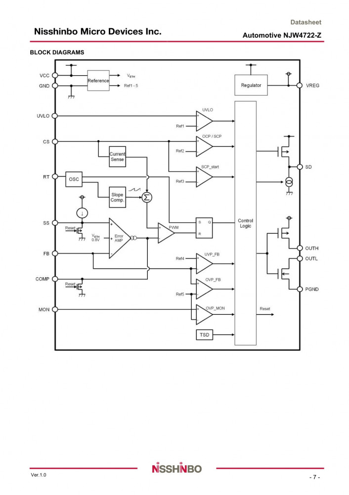 NJW4722 datasheet page 7
