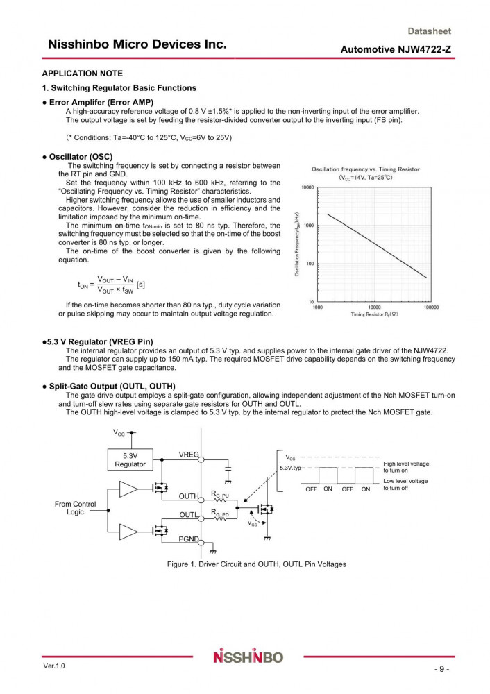 NJW4722 datasheet page 9