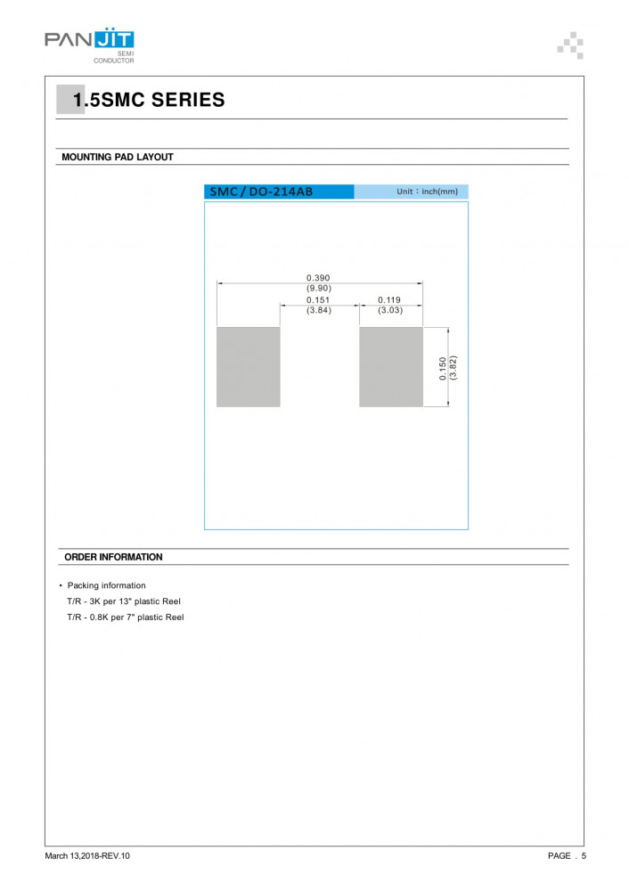 PANJIT 1.5SMC datasheet page 5