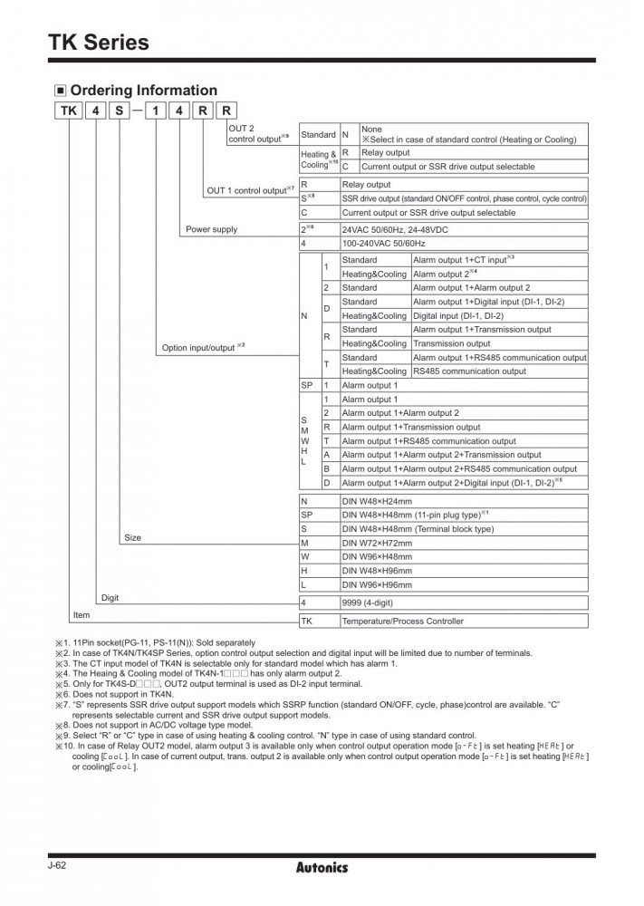 TK Series technical document page 2