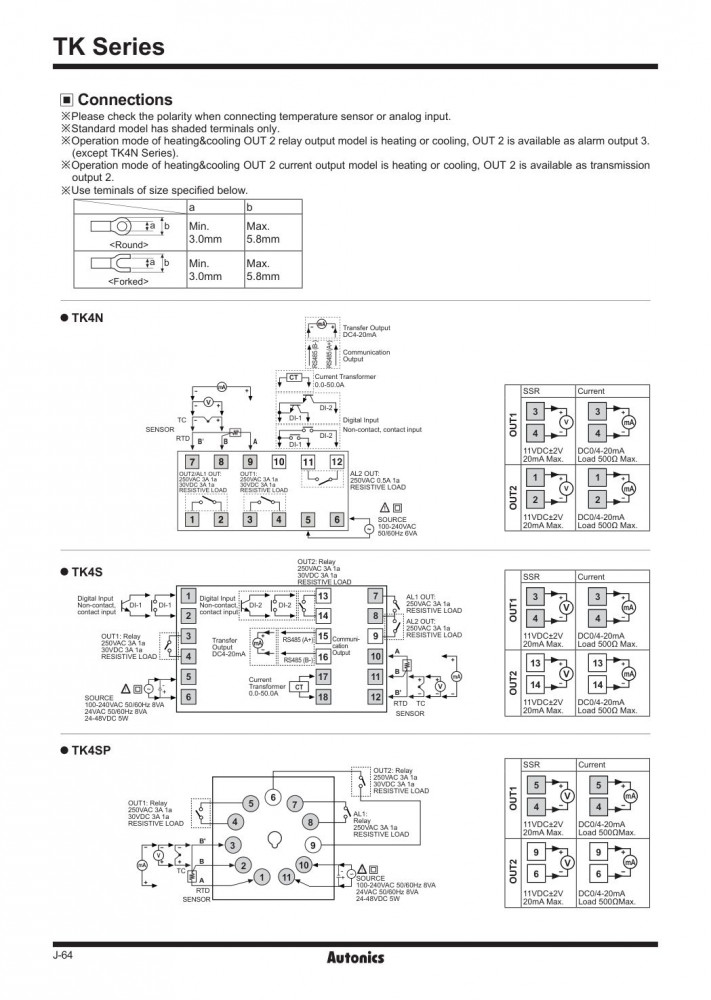 TK Series technical document page 4