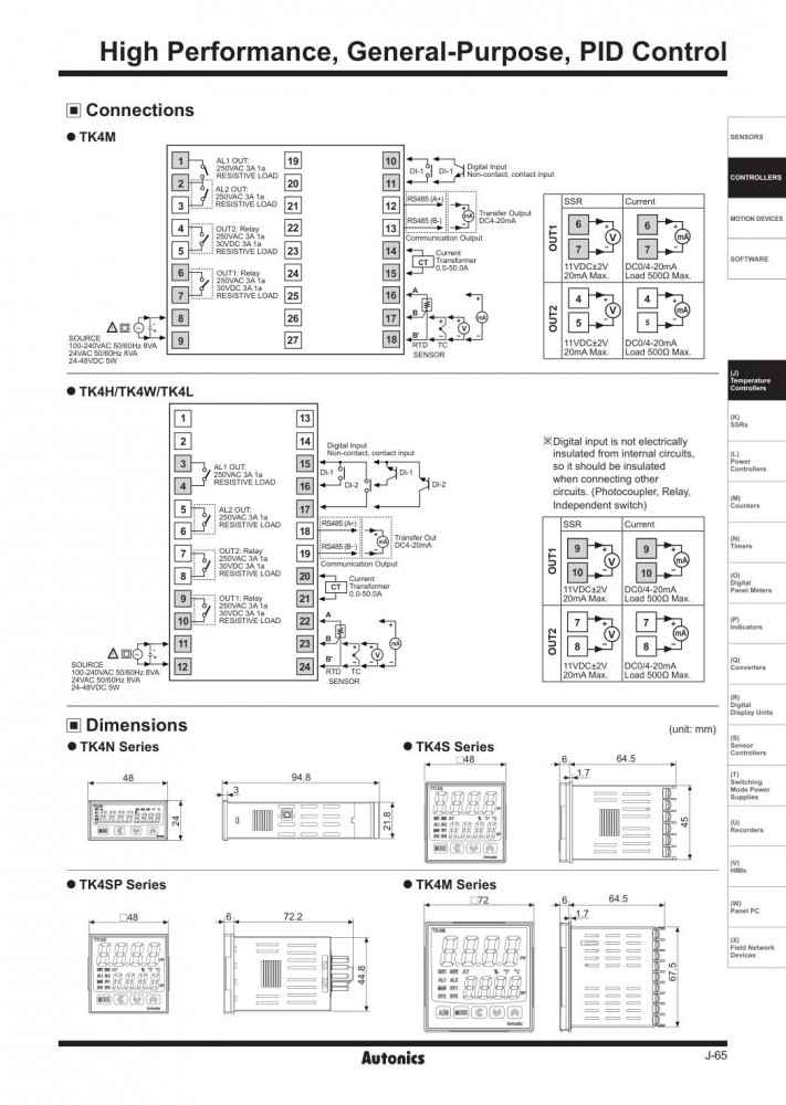 TK Series technical document page 5