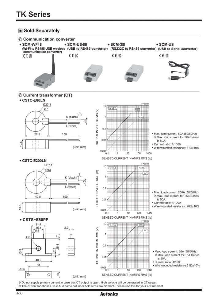 TK Series technical document page 8