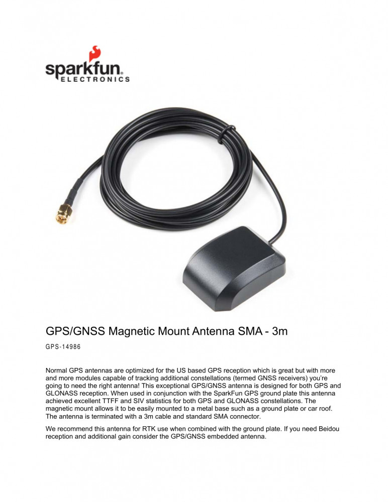 GPS-14986 technical document page 1
