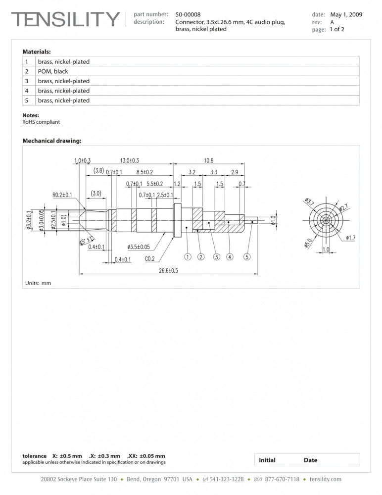 50-00008 technical document page 1