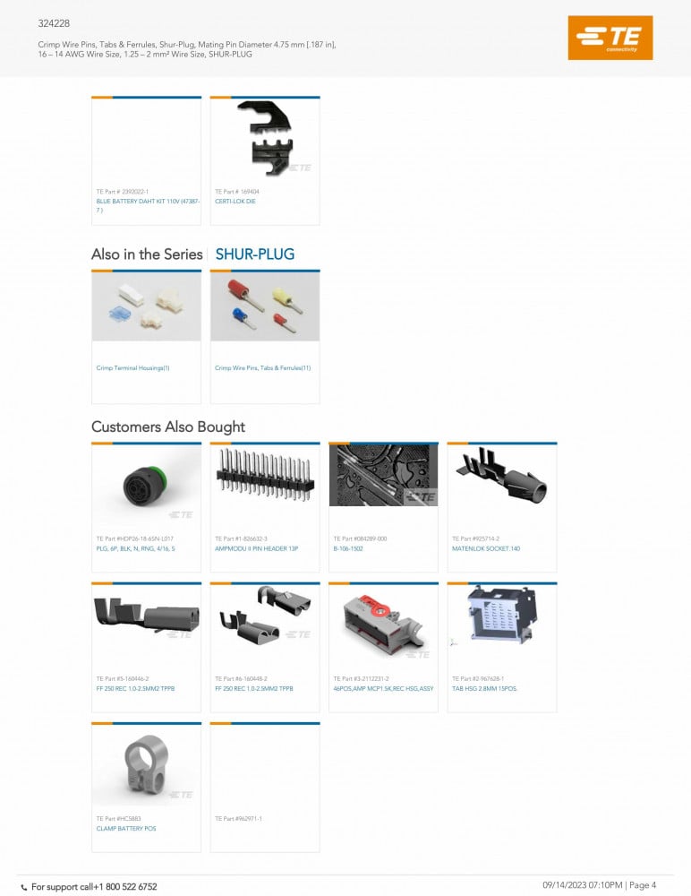 TE Connectivity 324228 technical document page 4