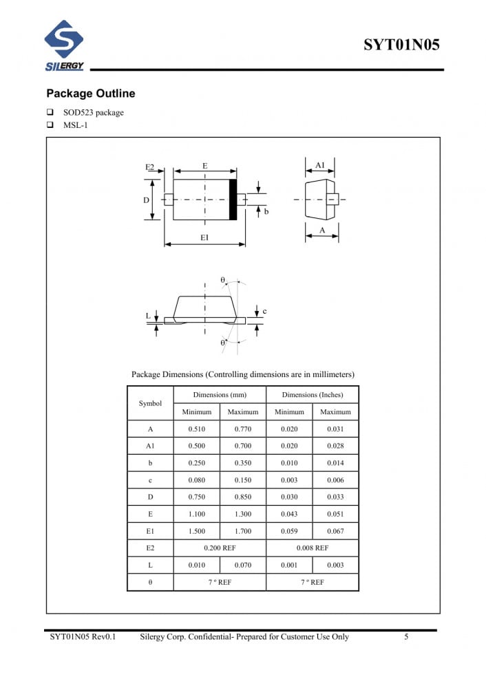 SYT01N05DWC datasheet page 5