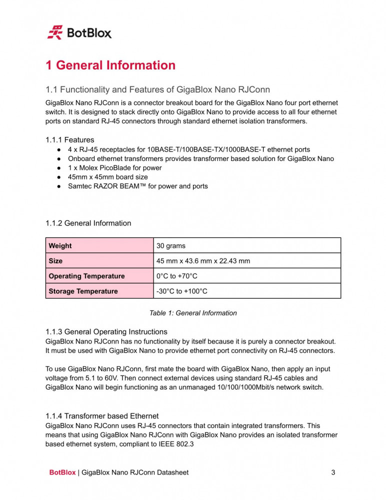 GigaBlox Nano RJConn datasheet page 3
