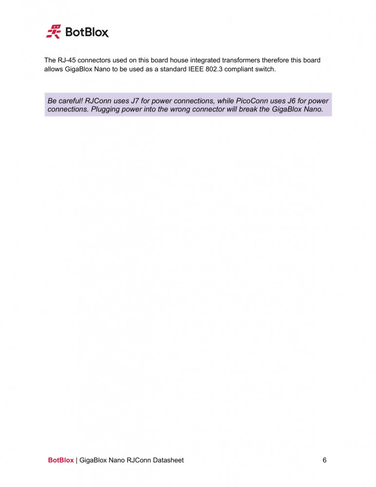 GigaBlox Nano RJConn datasheet page 6