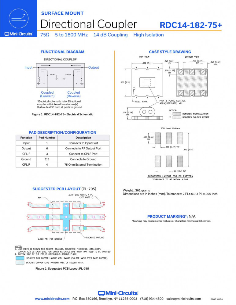 RDC14-182-75+ technical document page 3