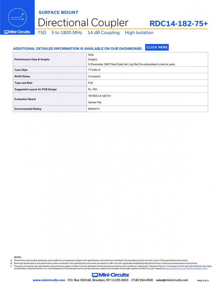 RDC14-182-75+ technical document page 4