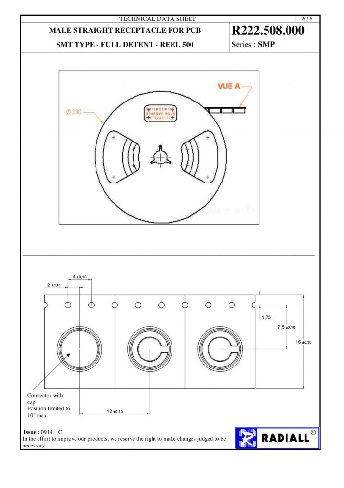 Radiall R222508000 technical document, page 6