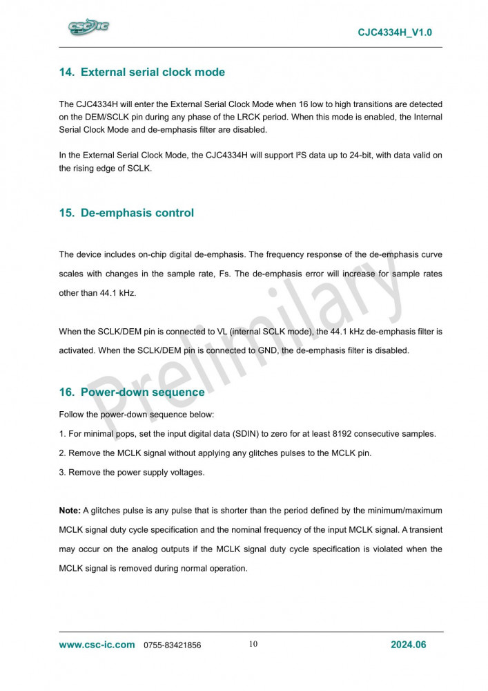 CJC4334H datasheet page 10