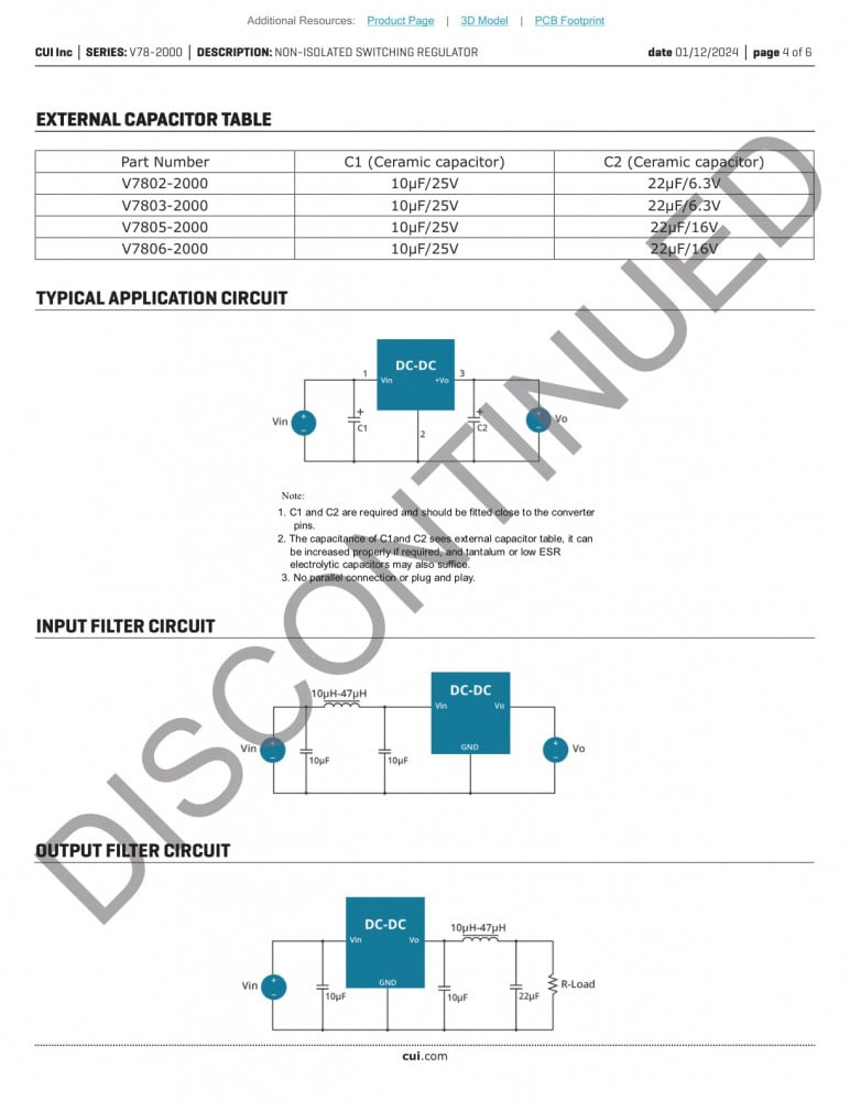 CUI V7805-2000R datasheet page 4