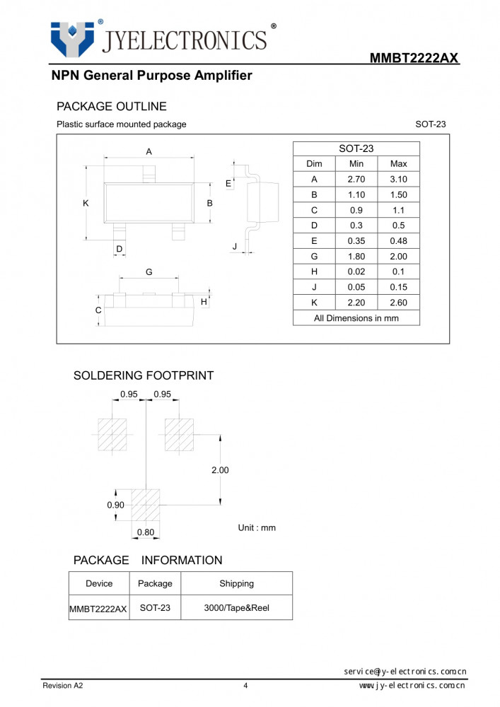 MMBT2222AX datasheet page 4