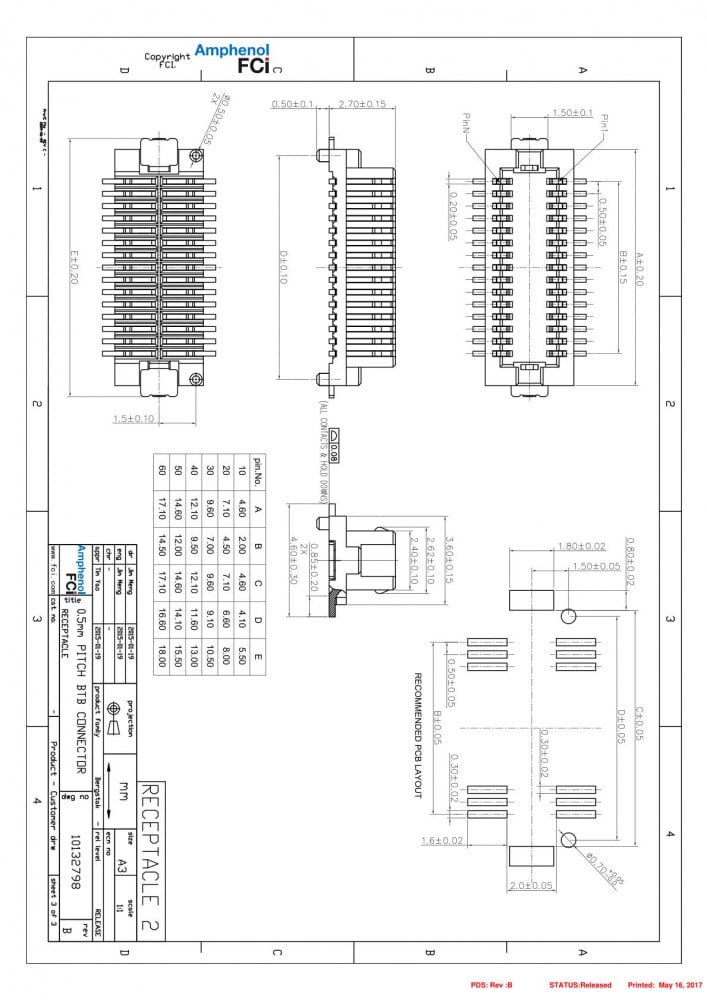 Amphenol 10132798 drawing page 3
