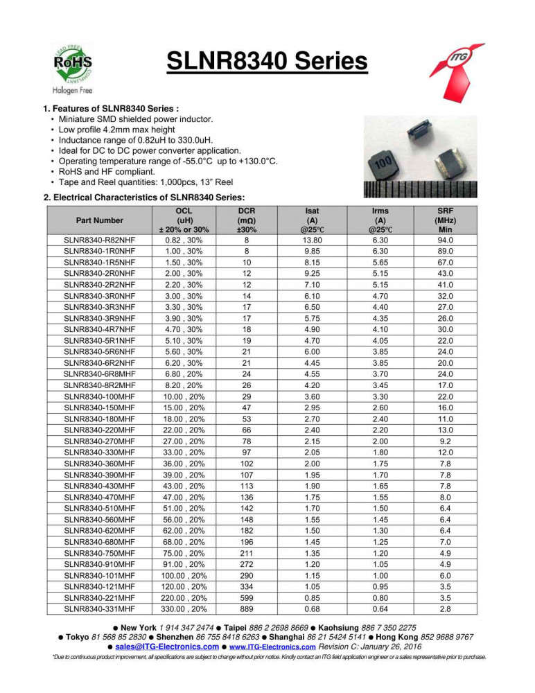 SLNR8340 technical document, page 1