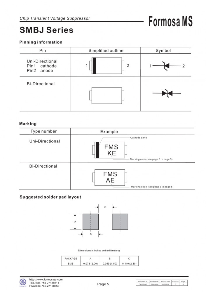 FMS SMBJ series datasheet page 5