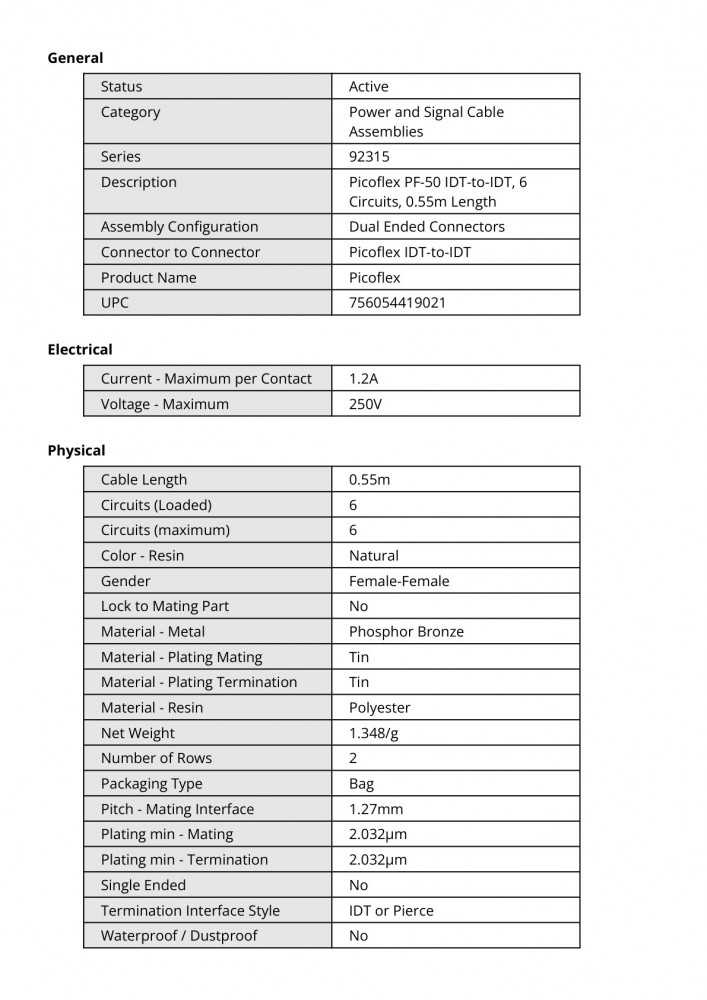 Product document preview, page 2