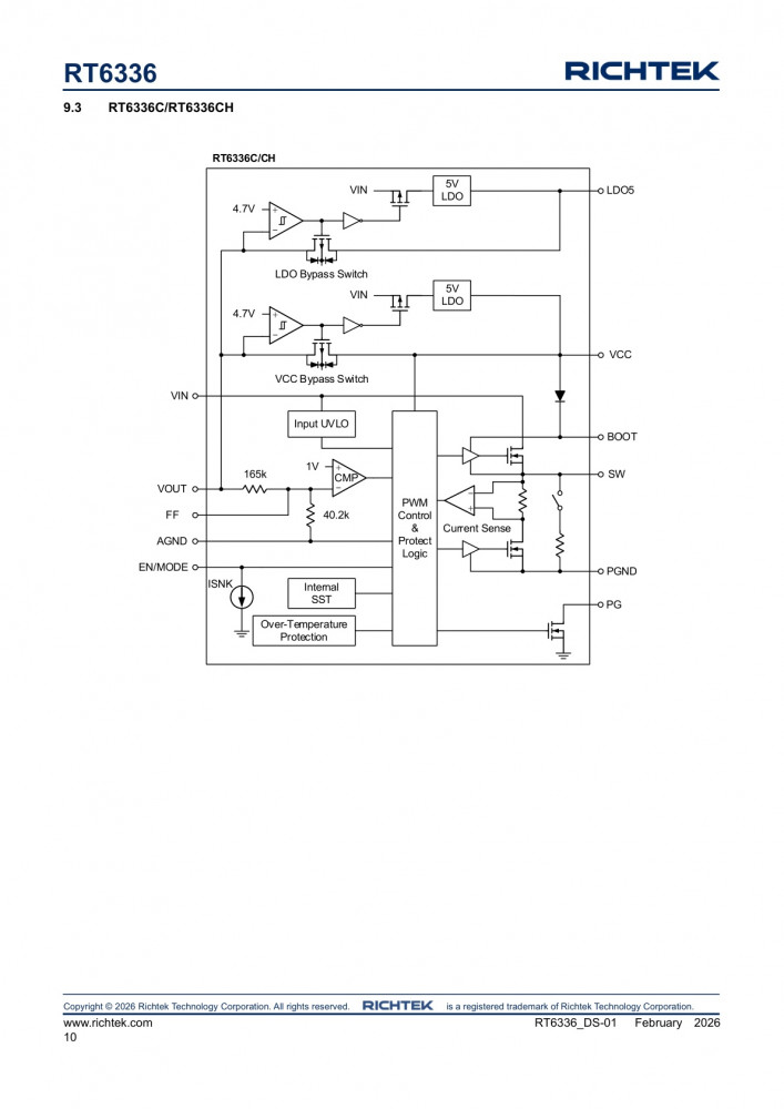 RT6336 datasheet preview, page 10
