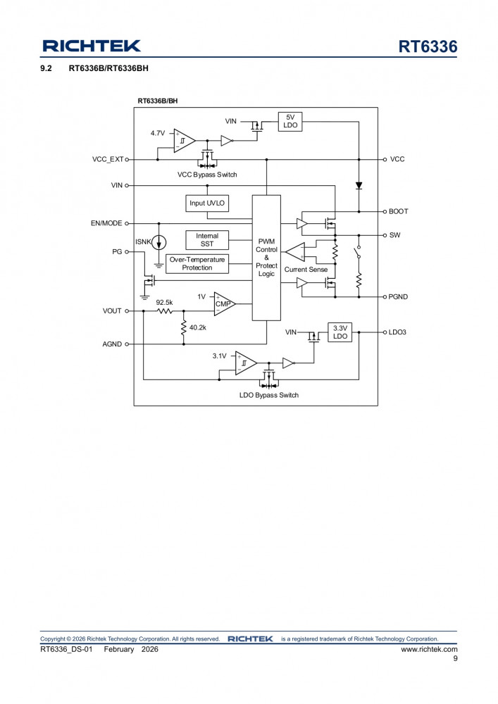 RT6336 datasheet preview, page 9