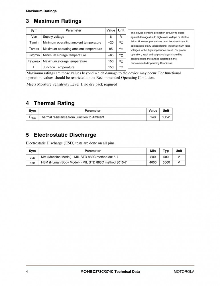 MC44BC374C datasheet page 4