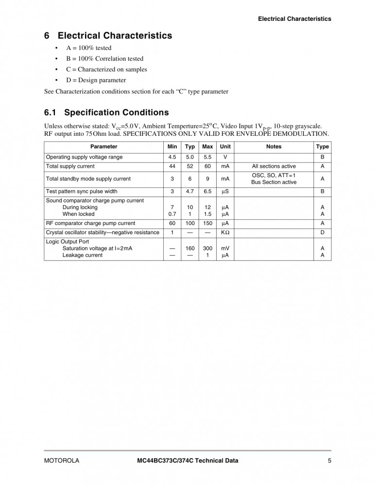 MC44BC374C datasheet page 5