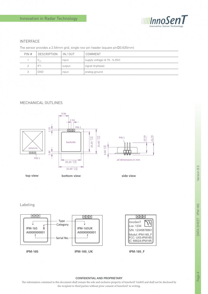 IPM-165 datasheet page 4