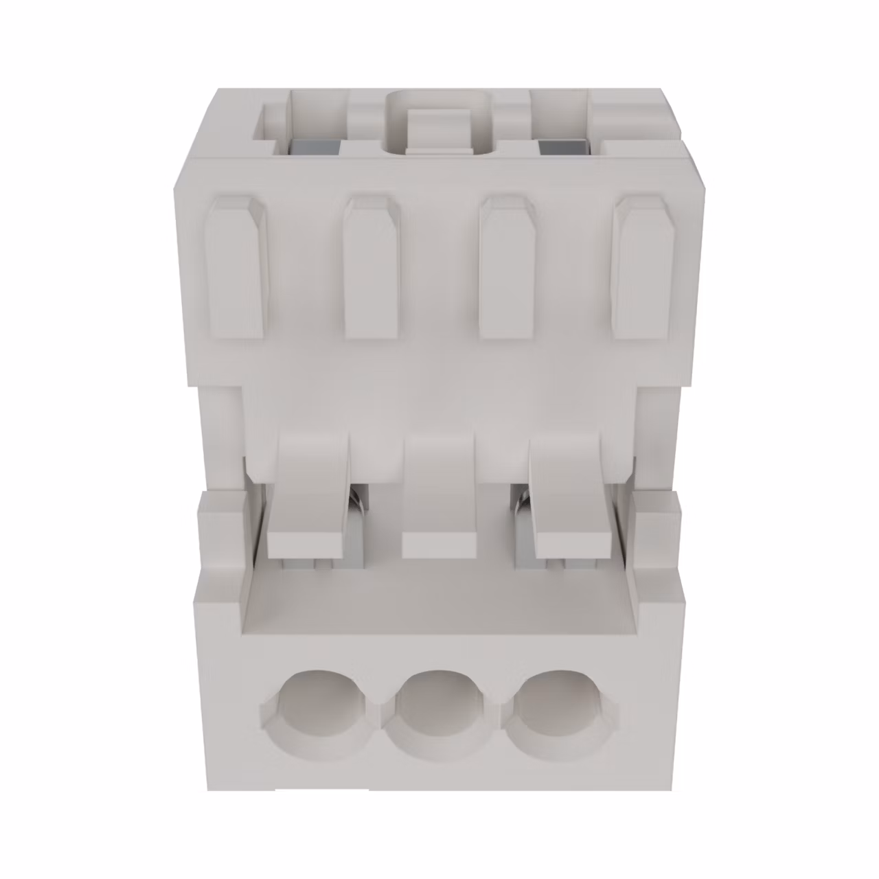 Appli-Mate RAST 2.5 IDT Housing, 5.00mm Pitch, Female, 2 Circuits, All Position Keys, 1 Closed and 1 Open Endwall, Latch at Circuit 2 for sale