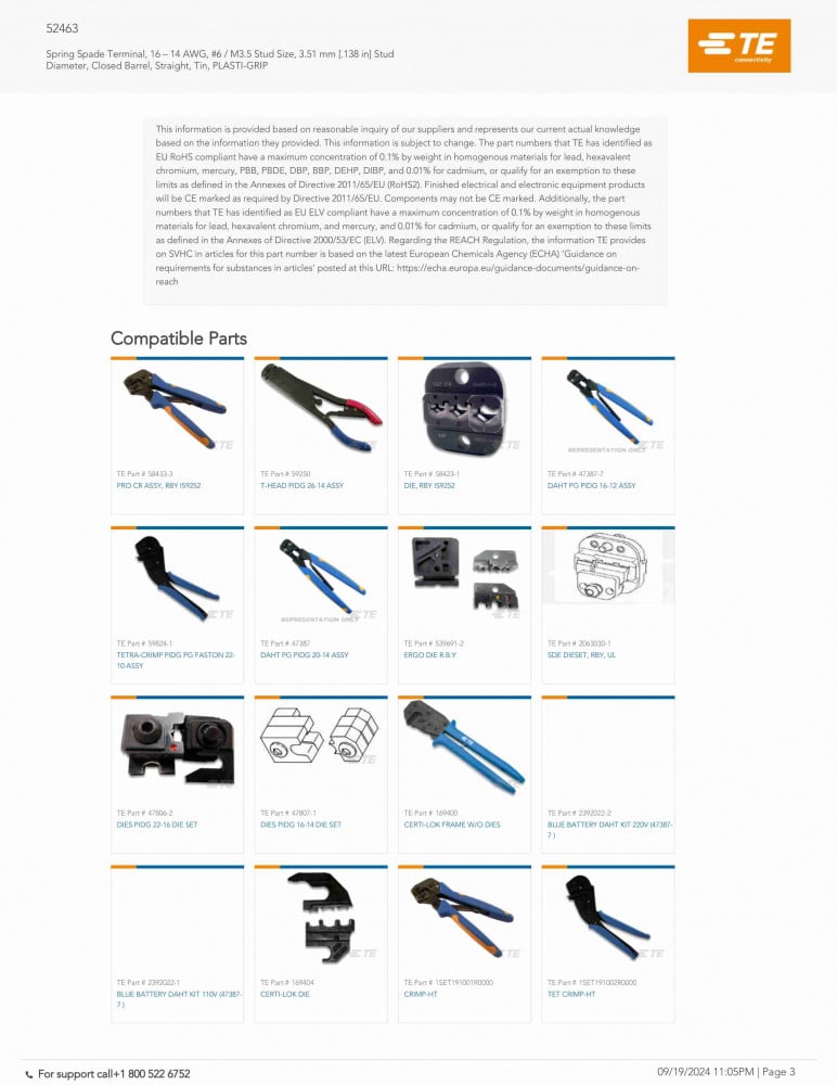 TE Connectivity 52463 document page 3
