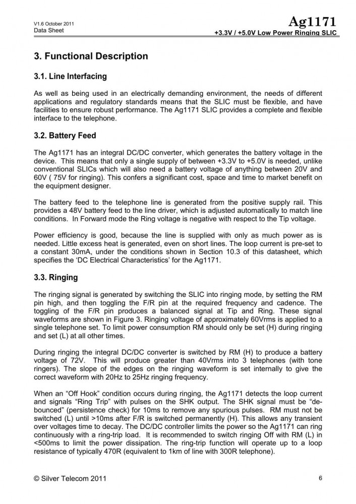 Ag1171 datasheet page 6