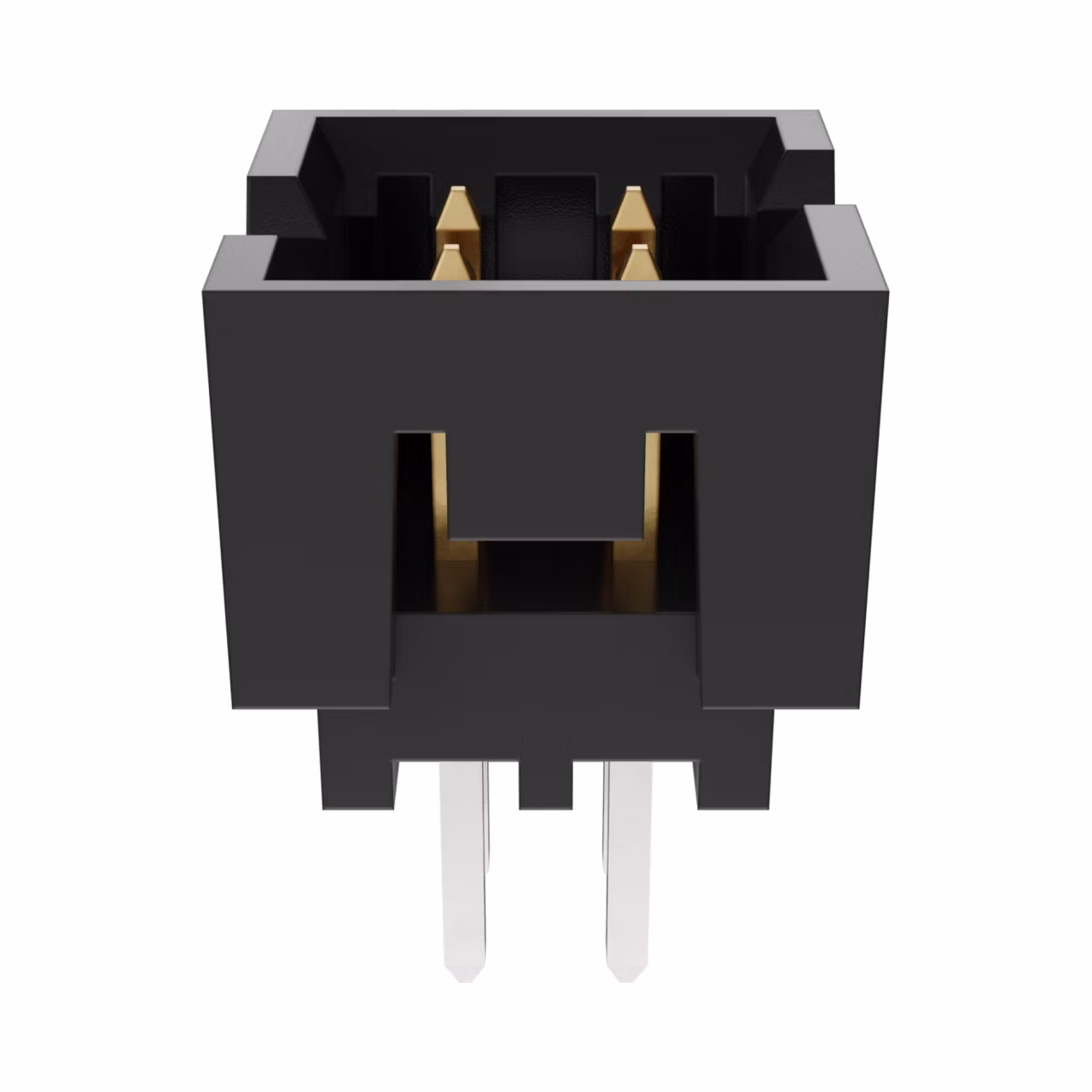 2.00mm Pitch, Milli-Grid PCB Header, Dual Row, Vertical, Through Hole, Shrouded, 4 Circuits, 0.76µm Gold (Au) Plating, 3.50mm Tail Length, Dual Side Slots, Center Friction Lock, Tube for sale