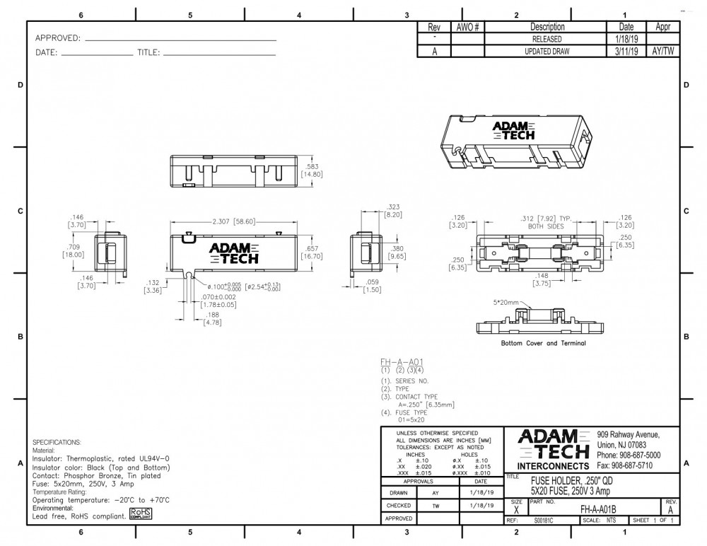 FH-A-A01B technical document preview