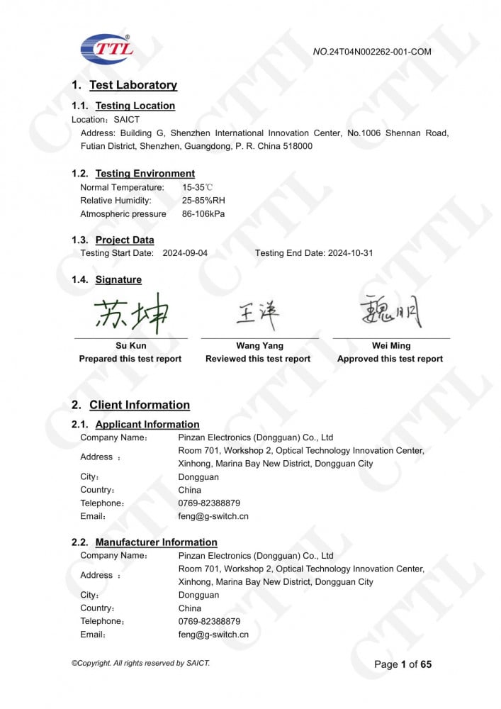 GT-USB-9055BA technical document page 6