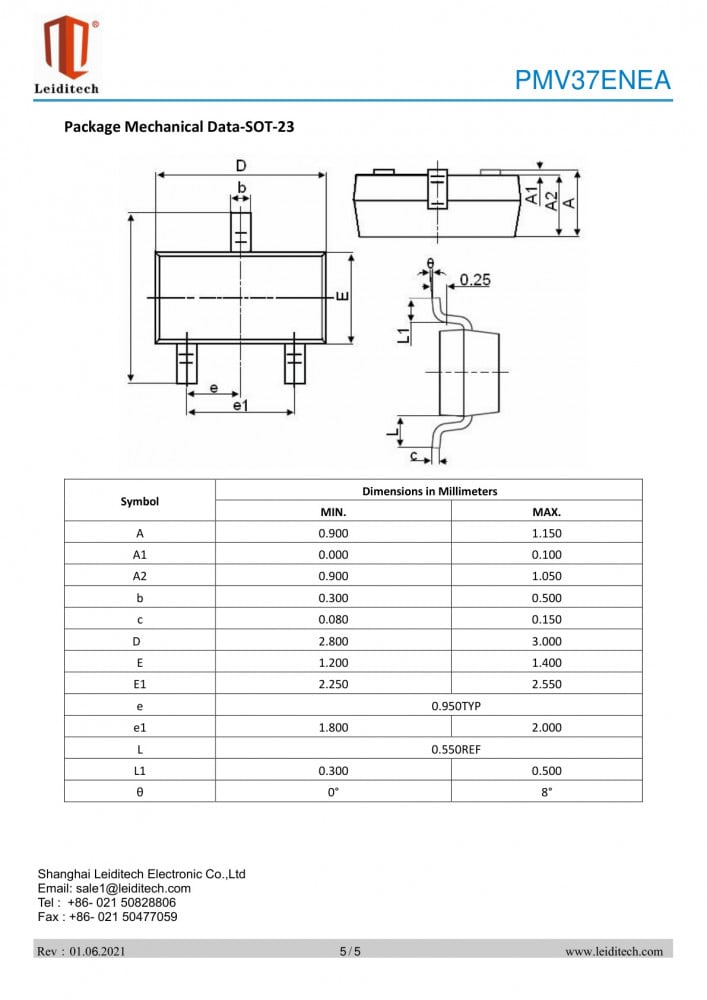 PMV37ENEA datasheet page 5