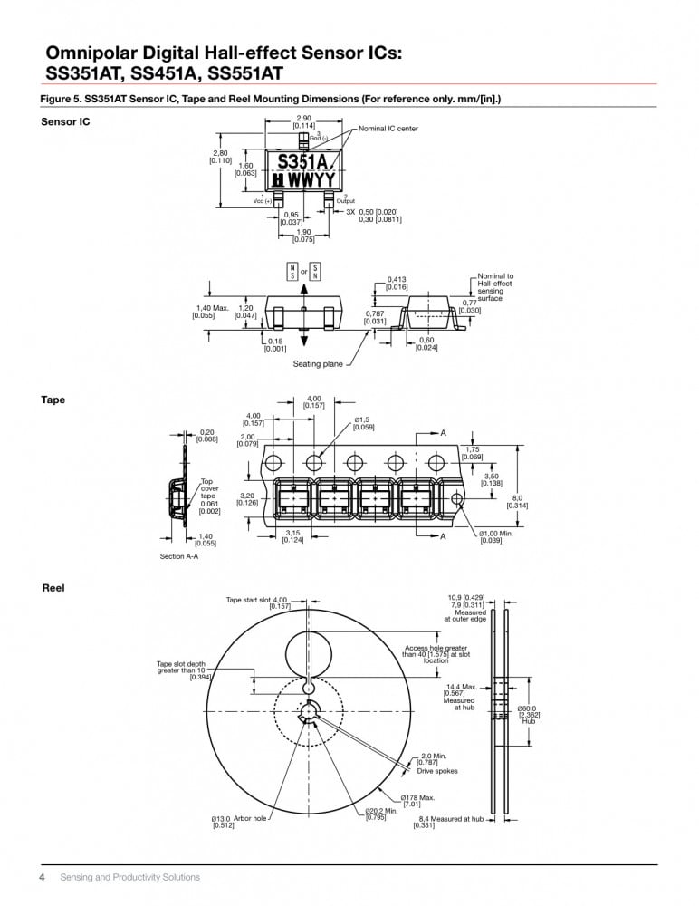 Honeywell SS351AT datasheet page 4