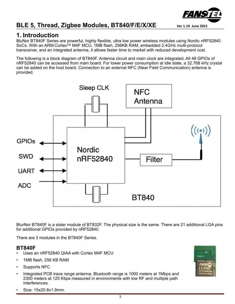 BT840E technical document page 3