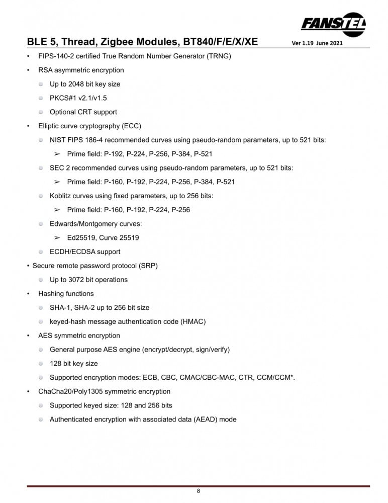 BT840E technical document page 8