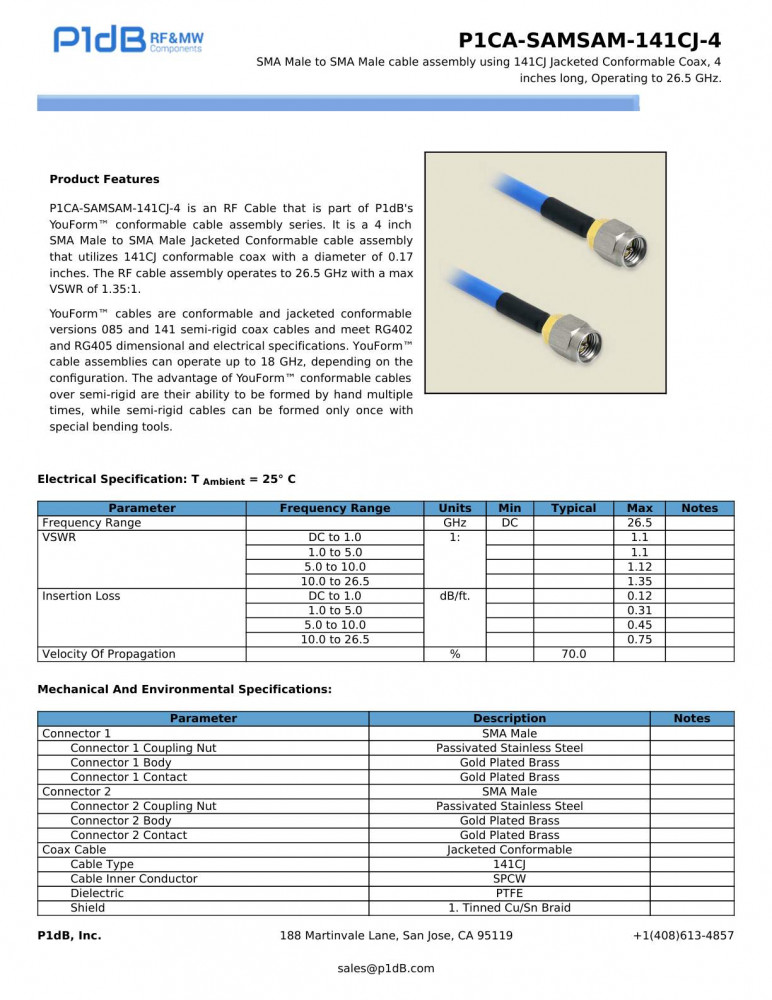 P1CA-SAMSAM-141CJ-4 product reference image 1