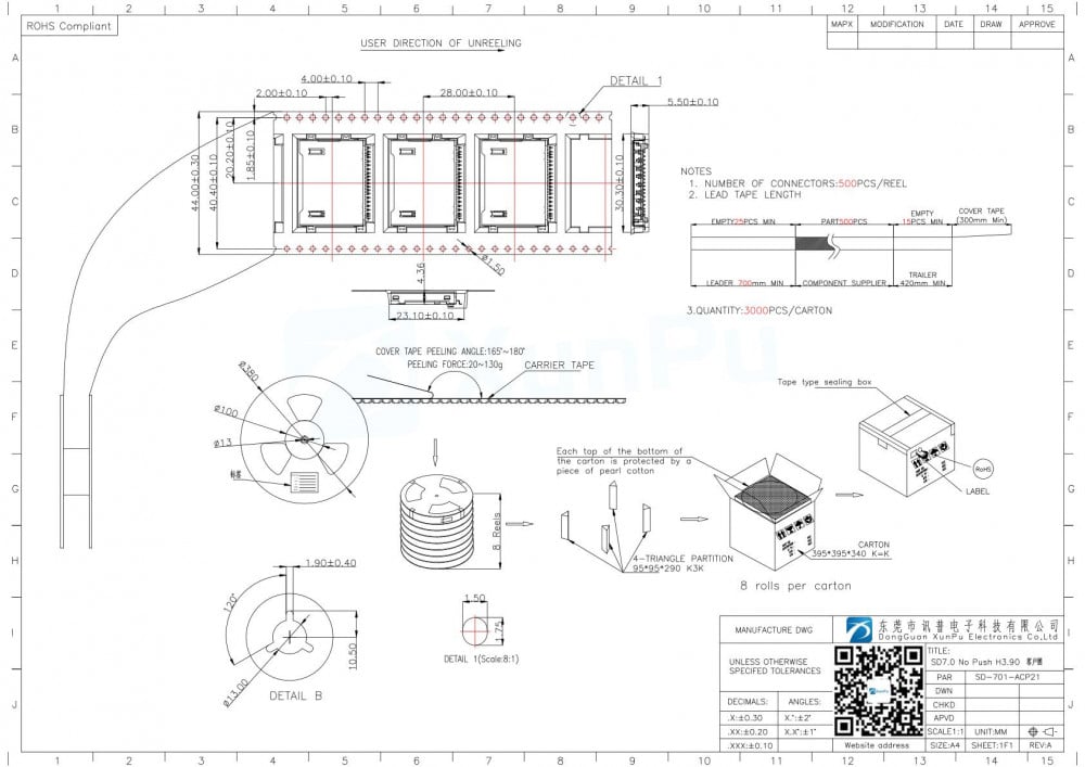 XUNPU SD-701-ACP21 pin assignment page 3