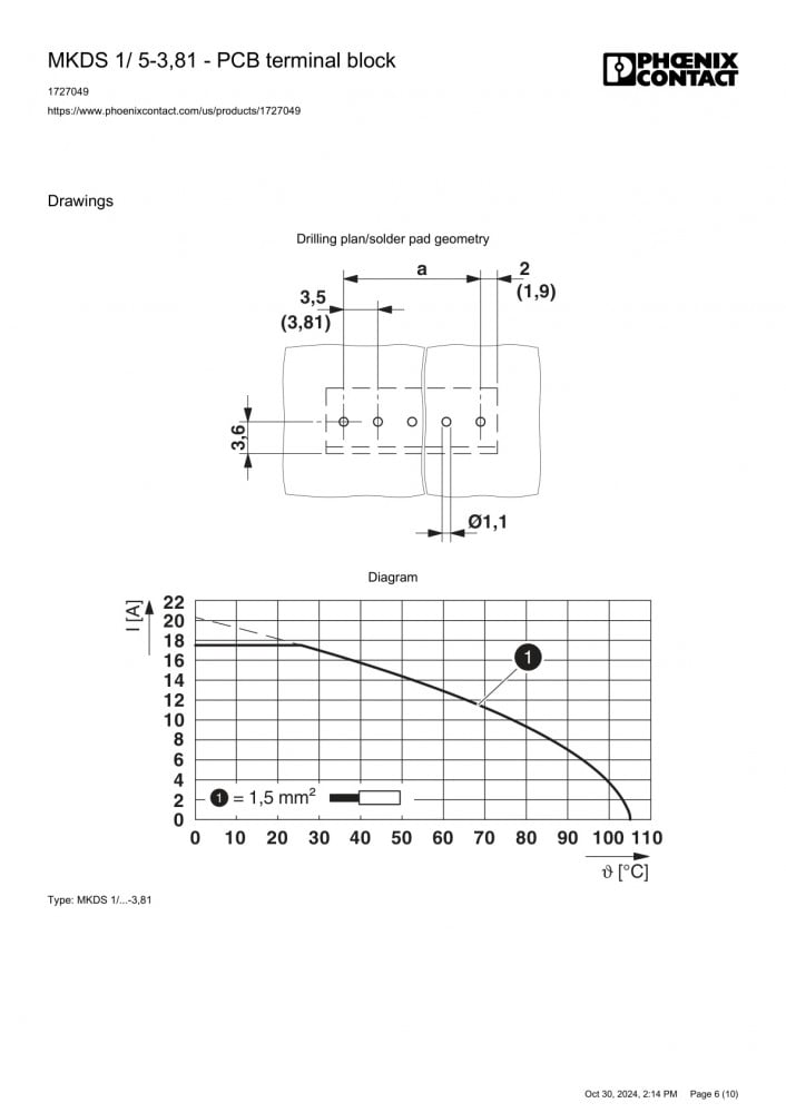 Phoenix Contact 1727049 technical document page 6