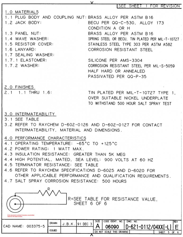 D-621 series technical drawing page 5