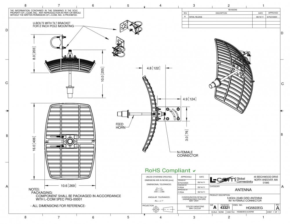 HG5822EG-5PK technical document page