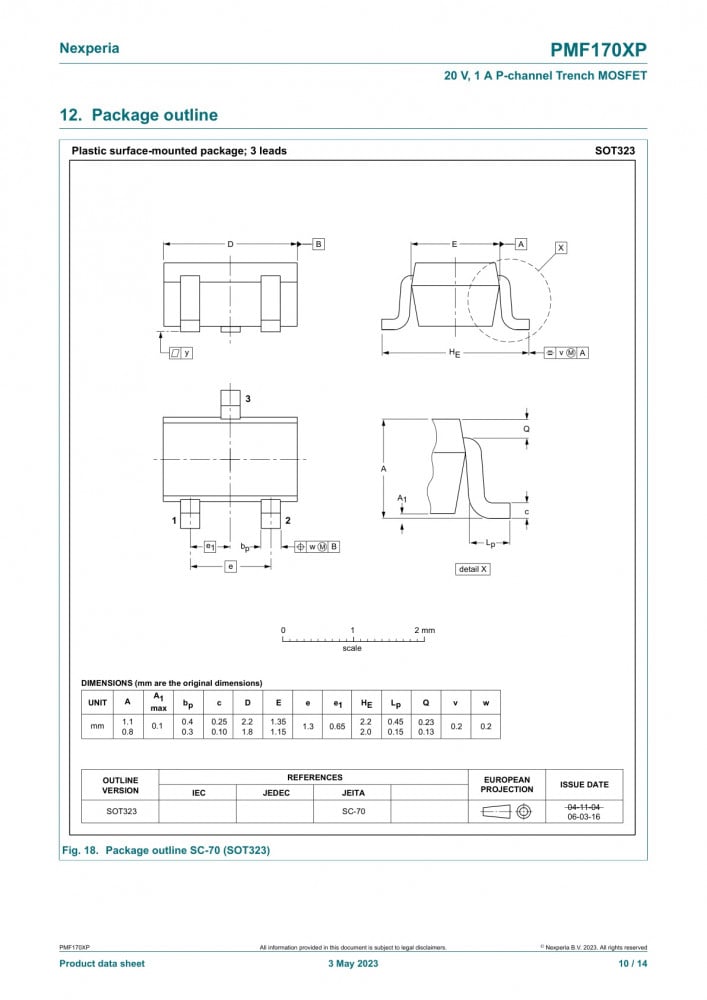 PMF170XP datasheet page 10
