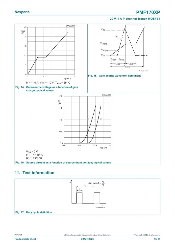 PMF170XP datasheet page 9