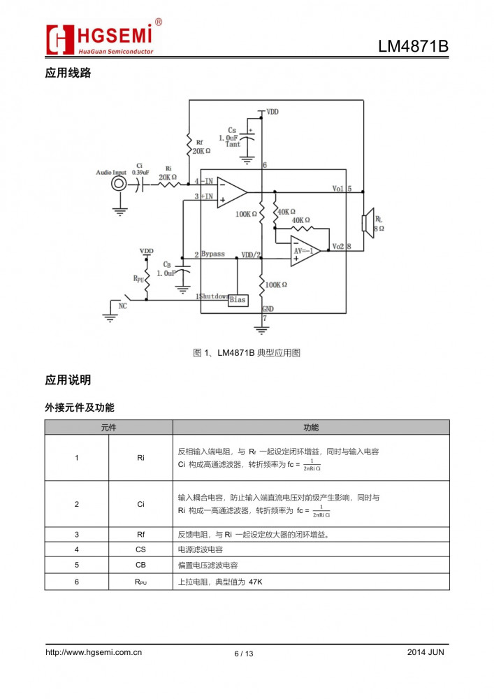 LM4871BM/TR datasheet page 6