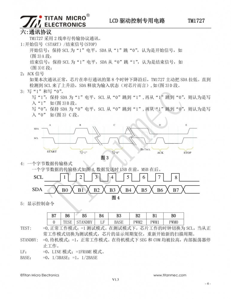TM1727 datasheet page 4
