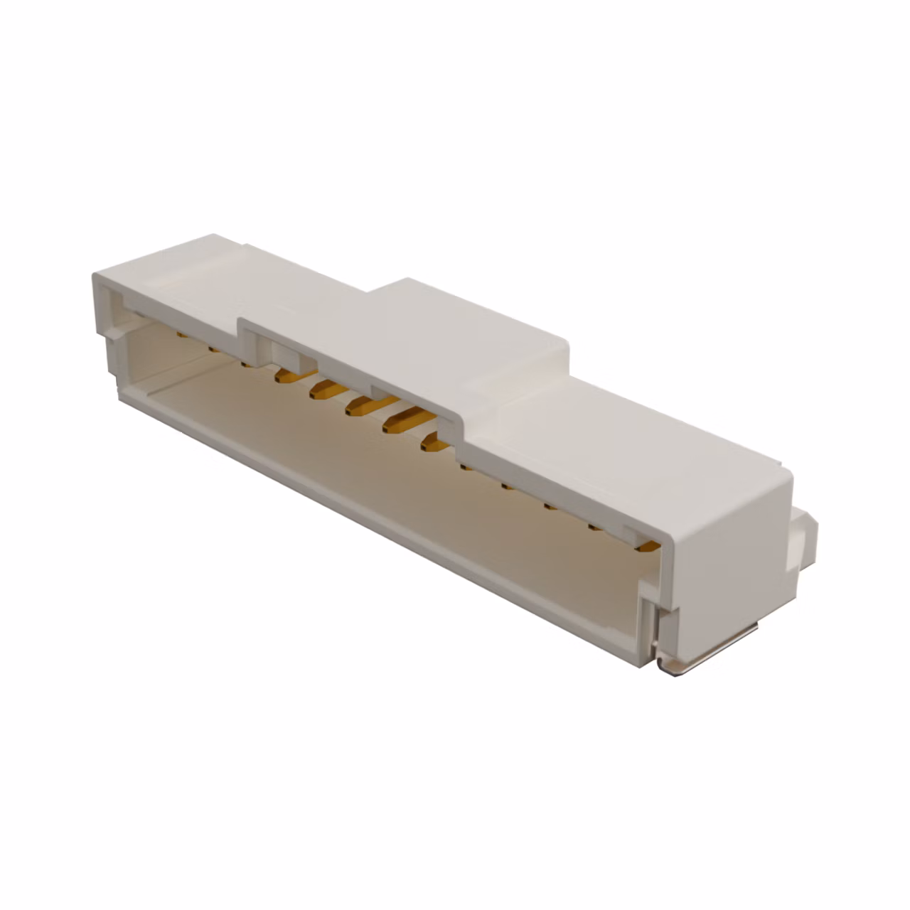DuraClik Wire-to-Board Header, Single Row, Right-Angle, 13 Circuits, Gold (Au) Plating, Natural for sale
